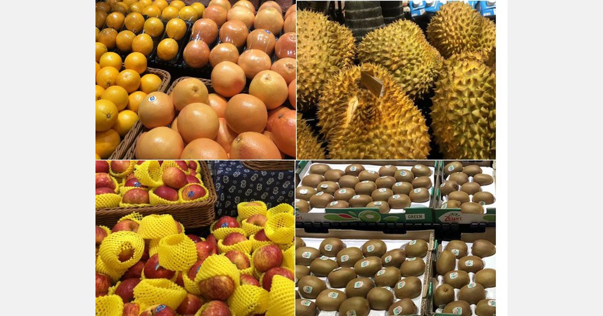 Resumen de ventas de frutas importadas en terminales minoristas en China