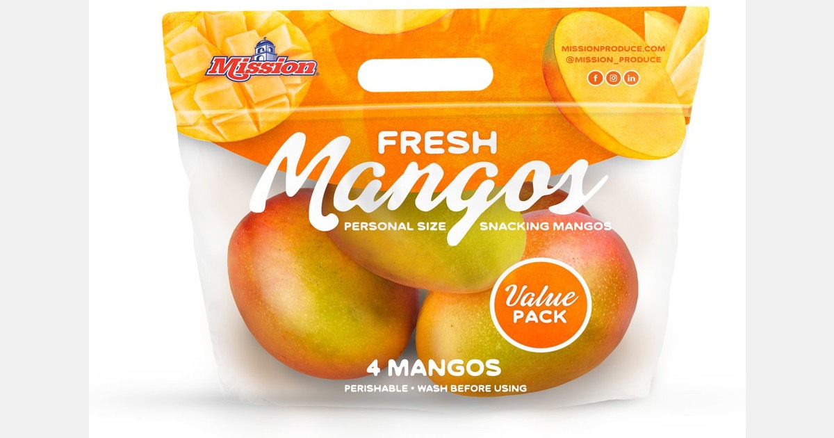 Las bolsas de mango de Mission Produce listas para el retail debutarán en la New York Produce Show