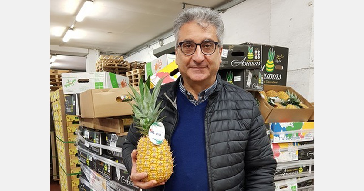 La piña importada en avión vuelve a ser un nicho de mercado en Italia