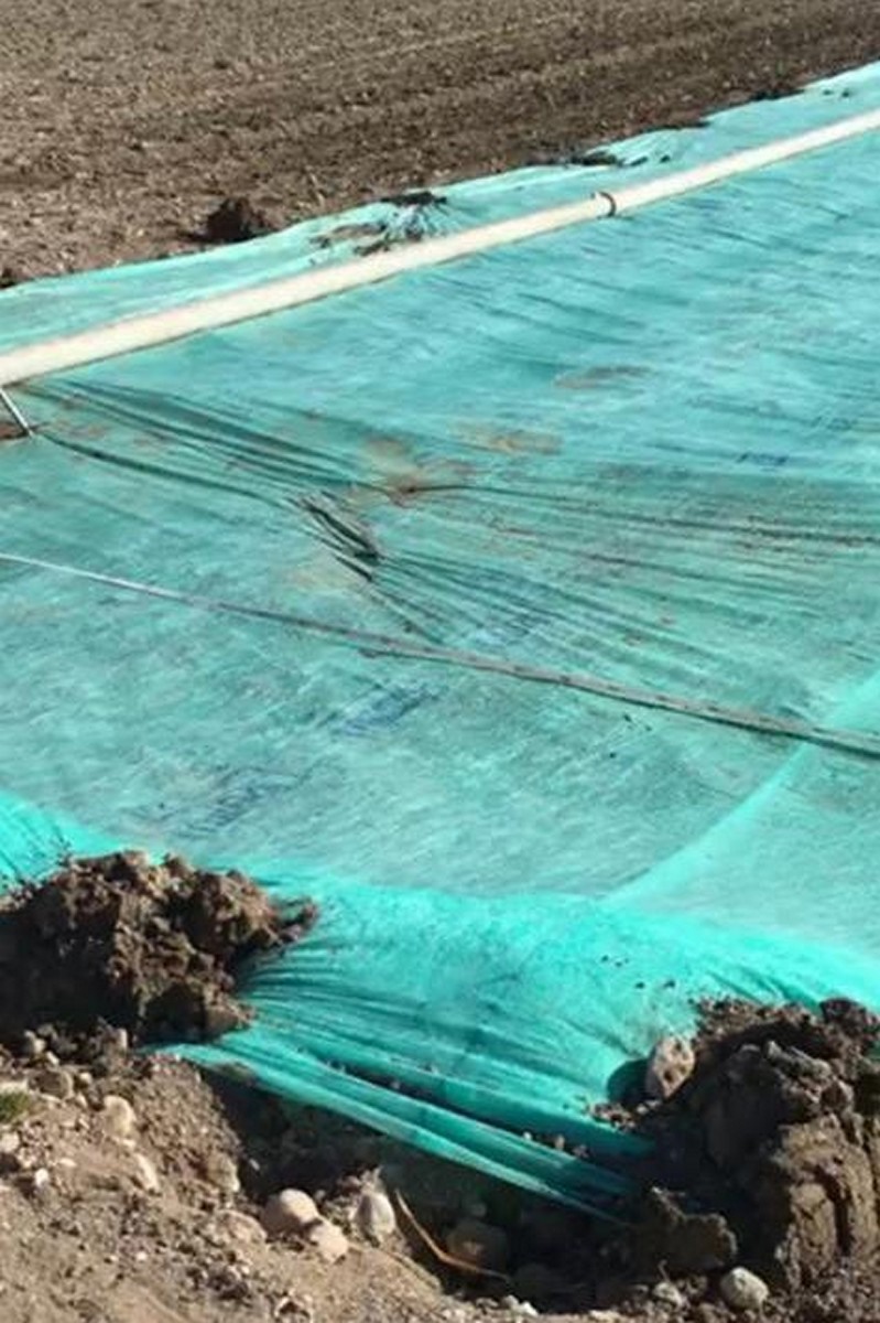 Un textil no tejido de color verde aumenta la producción en Italia