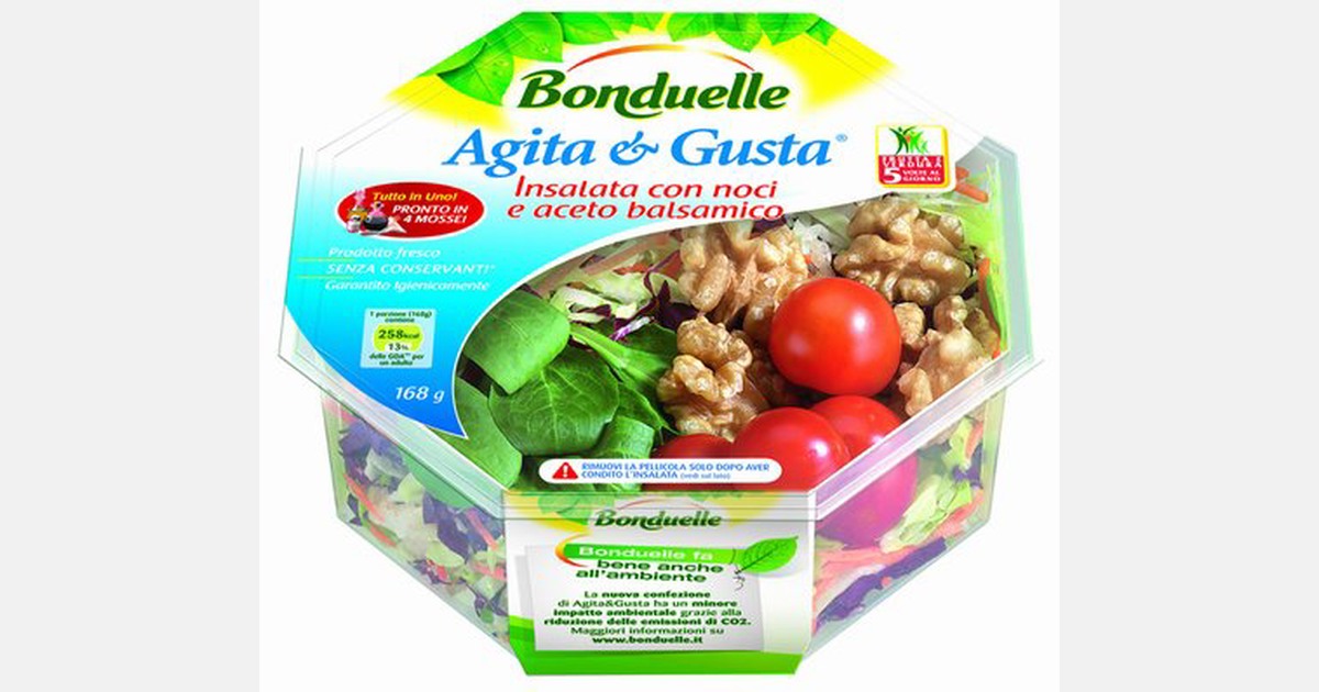 Italia: Empaque ecológico para ensaladas Bonduelle