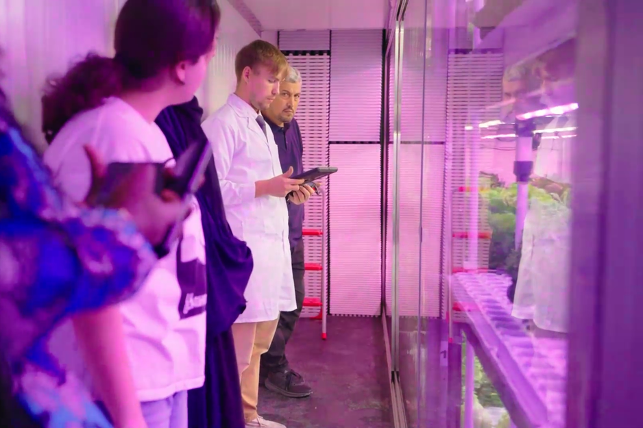 VFarms cultiva lechugas récord en Catar con energía solar y agua atmosférica